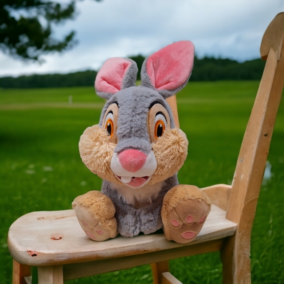 Disney | Toys | Disney Parks Bambi Thumper Seated Plush Rabbit Big Feet ...